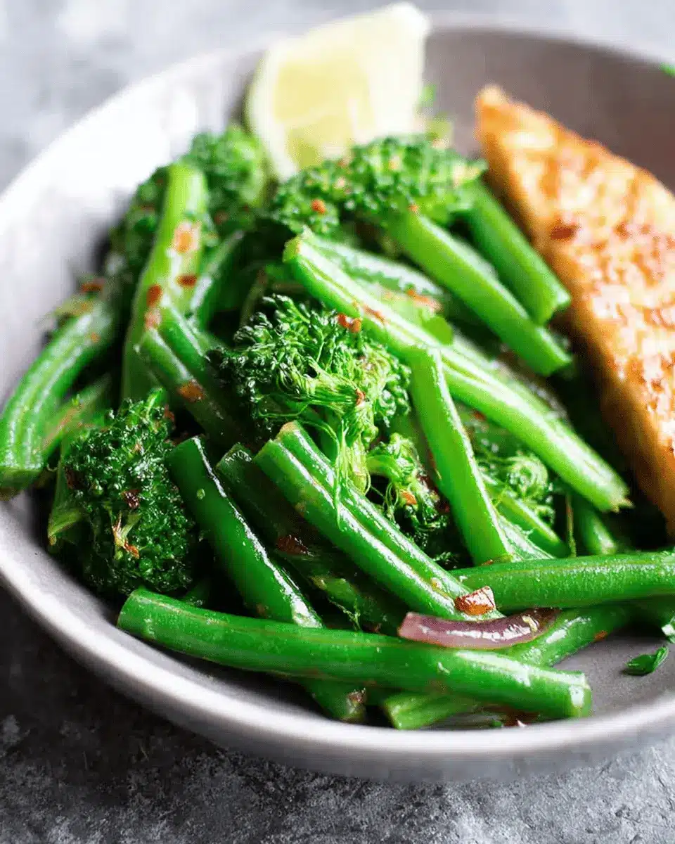 easy green bean broccoli stir fry