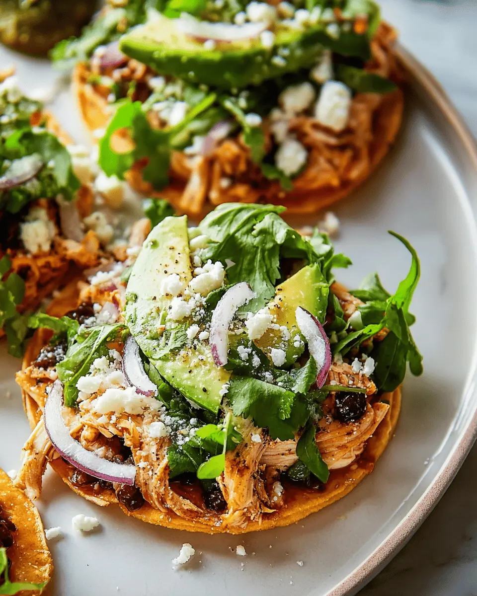 chicken tostadas