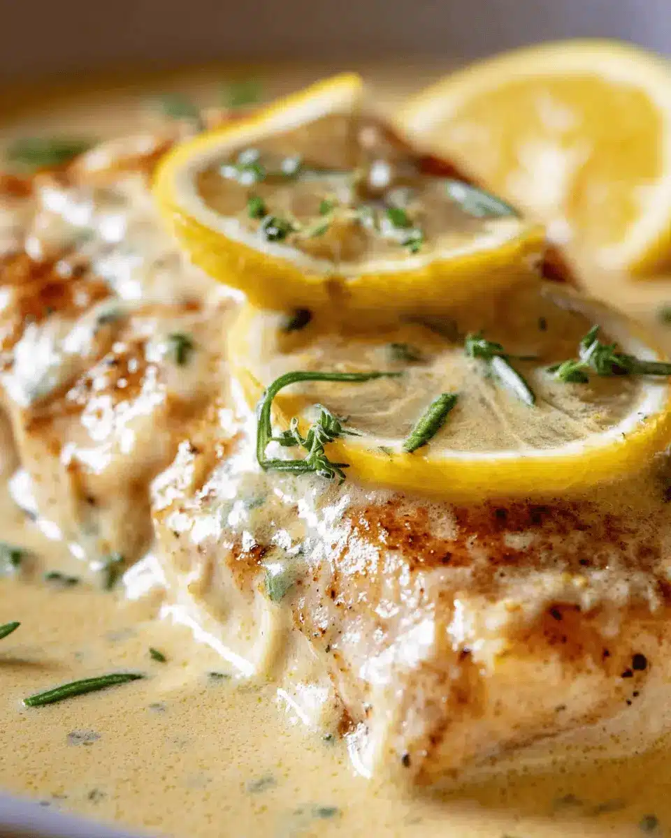 baked fish with lemon cream sauce